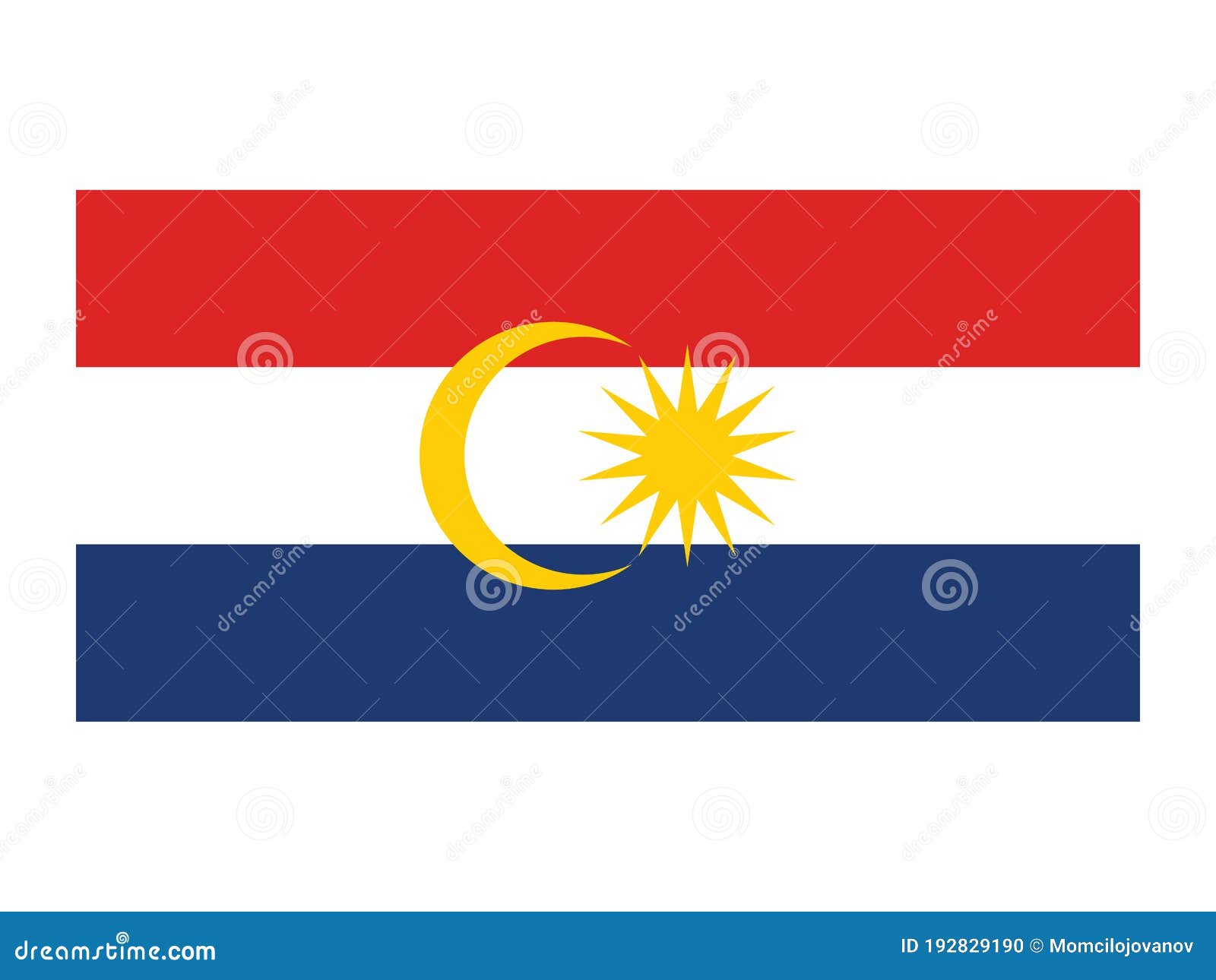 Flag of Labuan Federal Territory Stock Vector - Illustration of ...