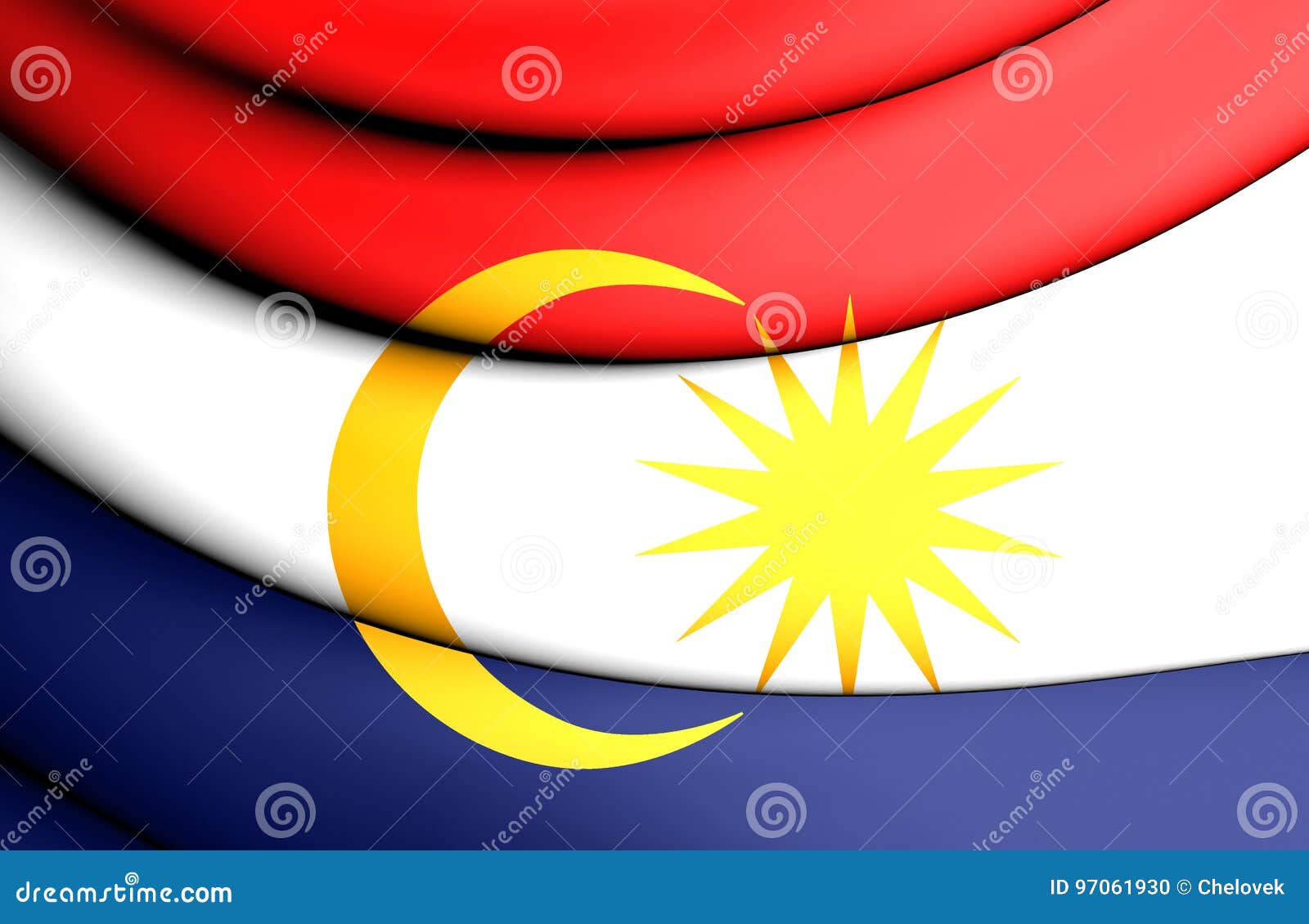 Flag of Labuan, Malaysia. stock illustration. Illustration of indochina ...