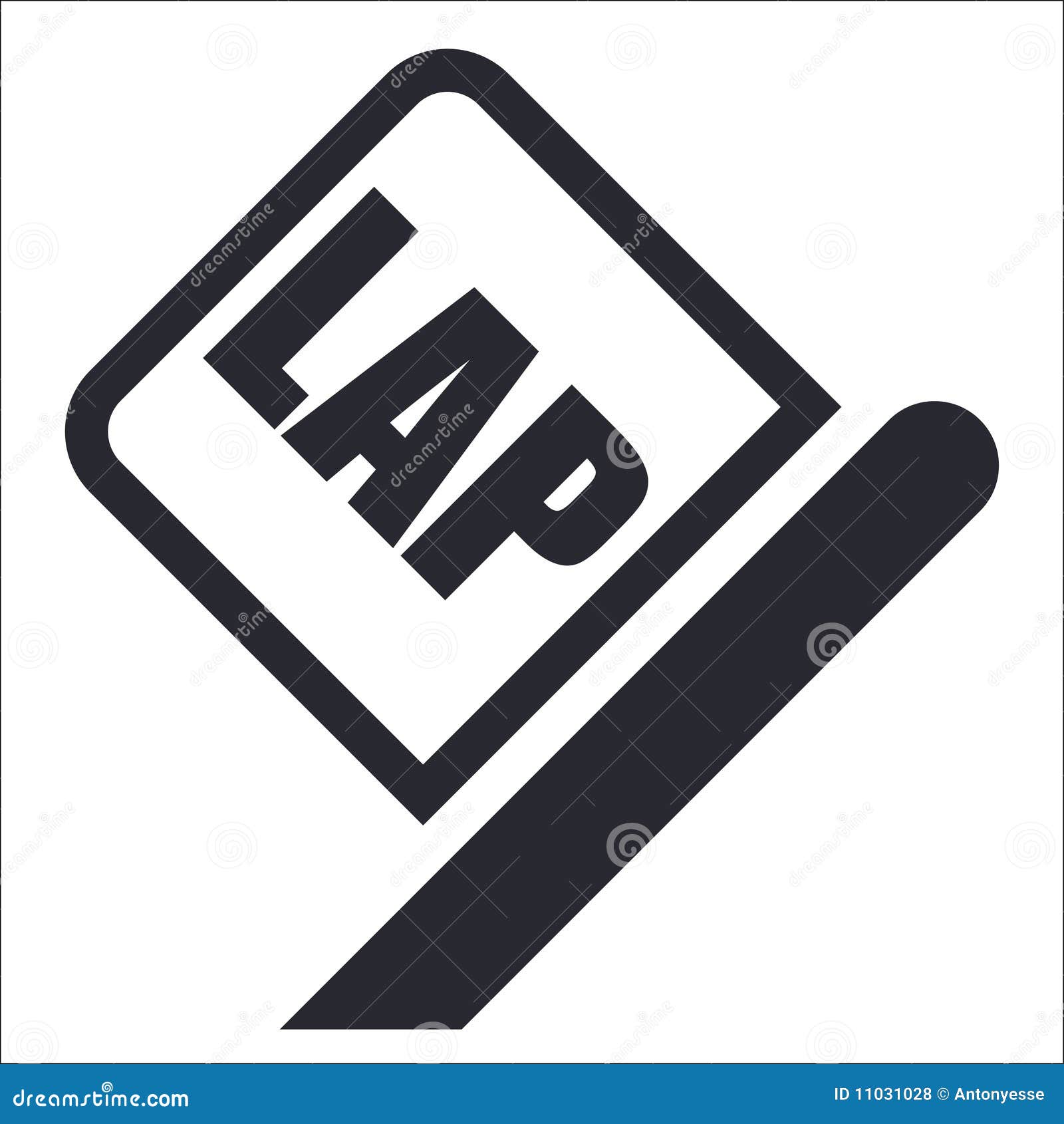 Flag lap icon stock vector. Illustration of vector, button - 11031028