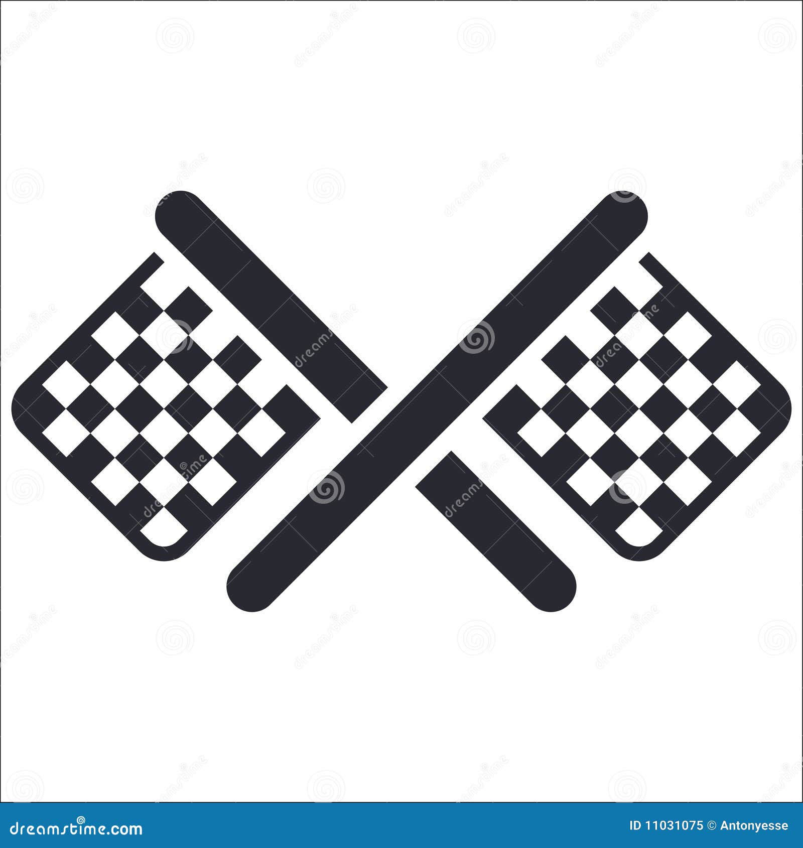 Flag lap icon stock vector. Illustration of position - 11031075