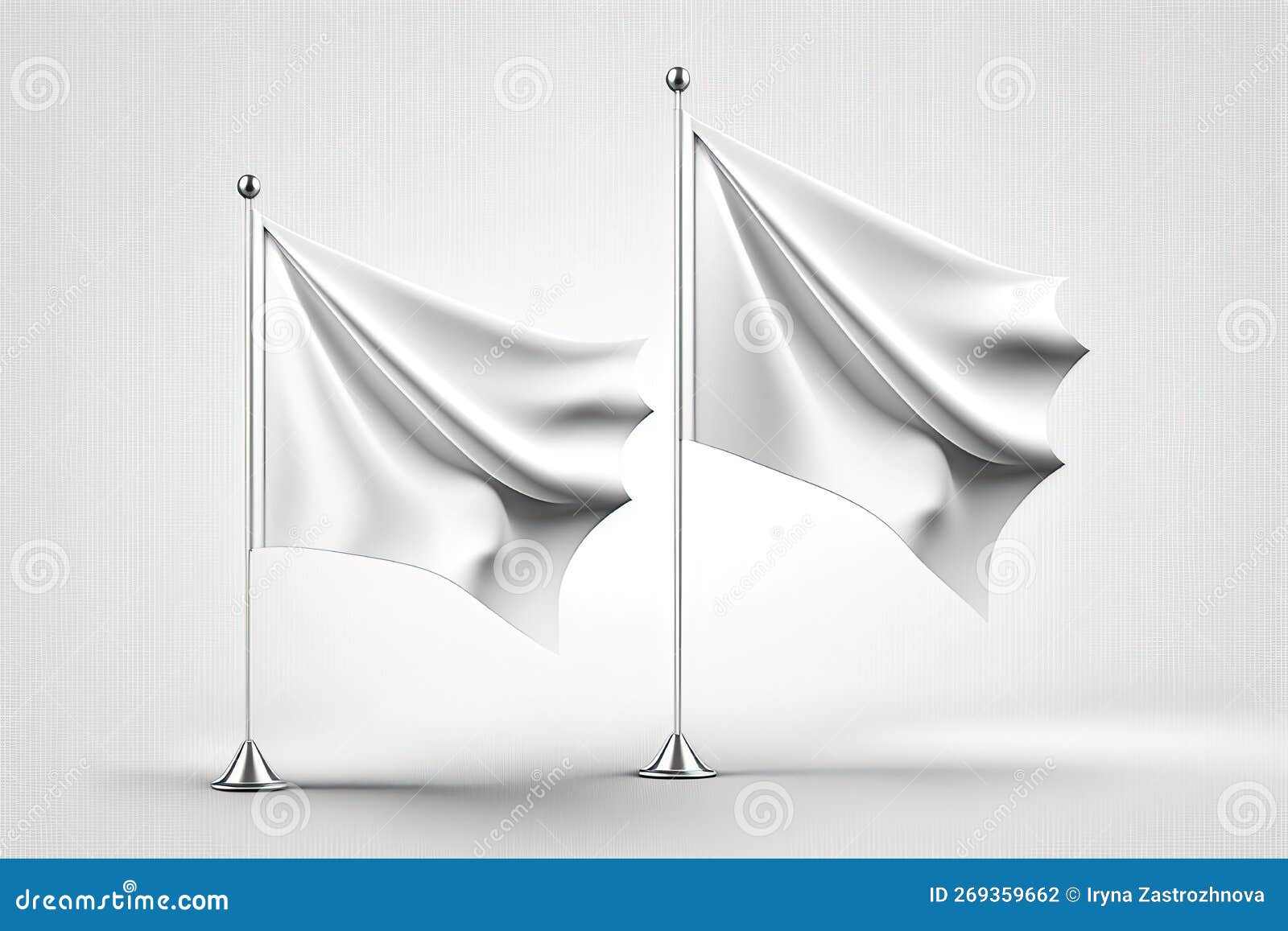 Flag Layouts on a White Background. Generative Ai Stock Illustration ...