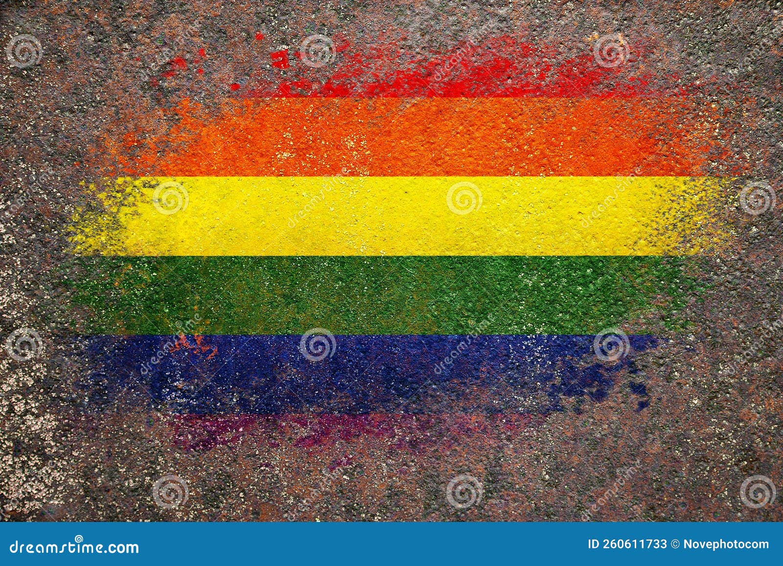 Flag of LGBT. Flag is Painted on a Rusty Surface Stock Image - Image of ...
