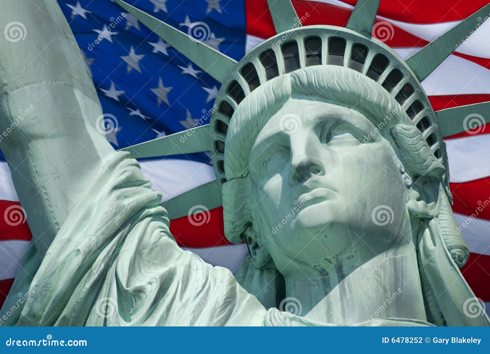 Flag of Liberty stock photo. Image of freedom, manhattan - 6478252