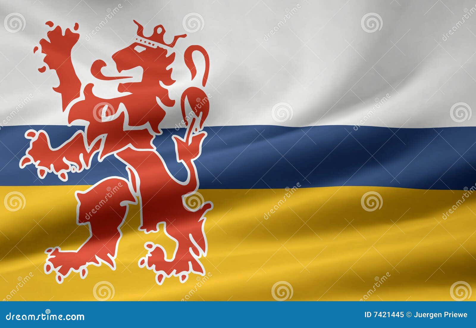 Flag Of Limburg - Netherlands Royalty Free Stock Photo - Image: 7421445