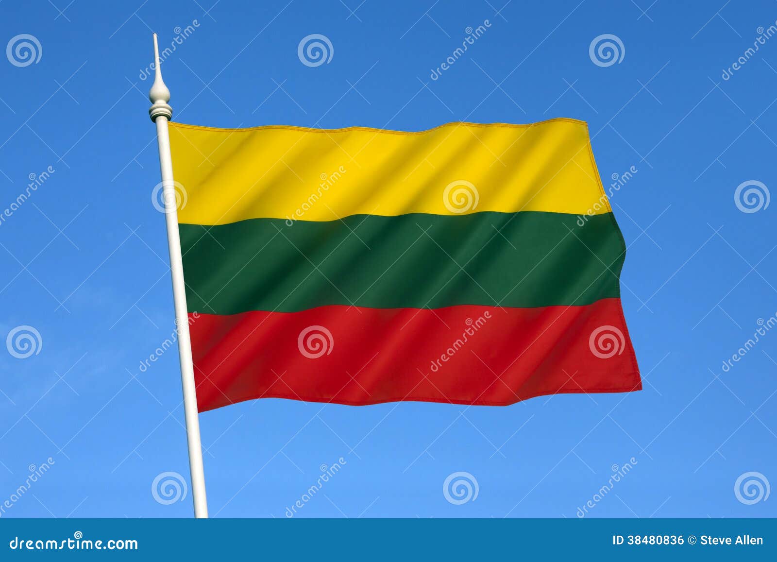 Flag of Lithuania - Baltic States Stock Photo - Image of lithuania ...