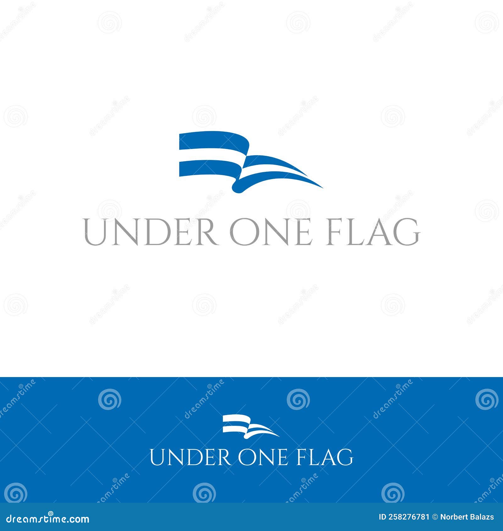 Flag Logo Template. Flag Logotype Stock Vector - Illustration of font ...