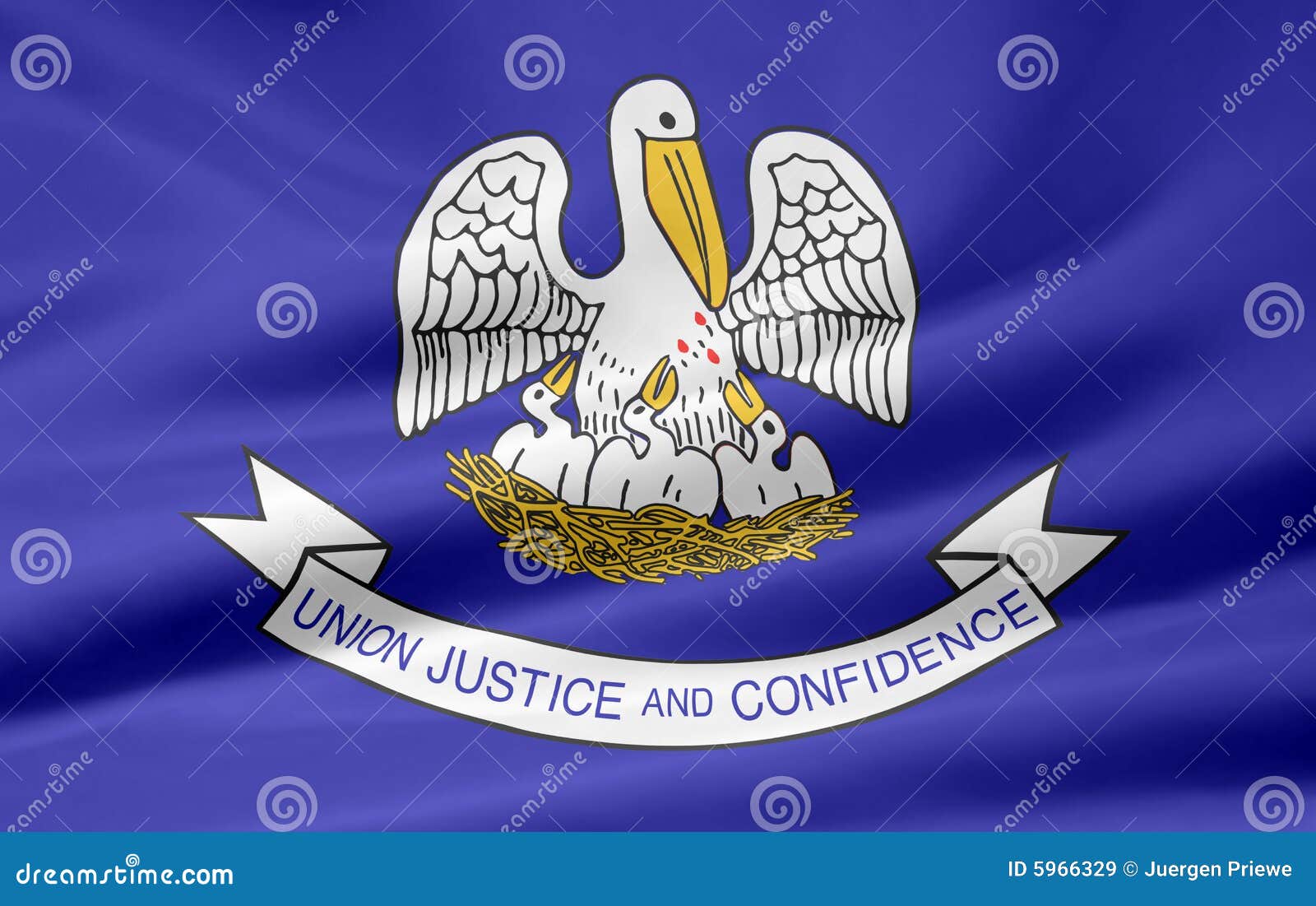 Flag of Louisiana stock illustration. Illustration of standard - 5966329