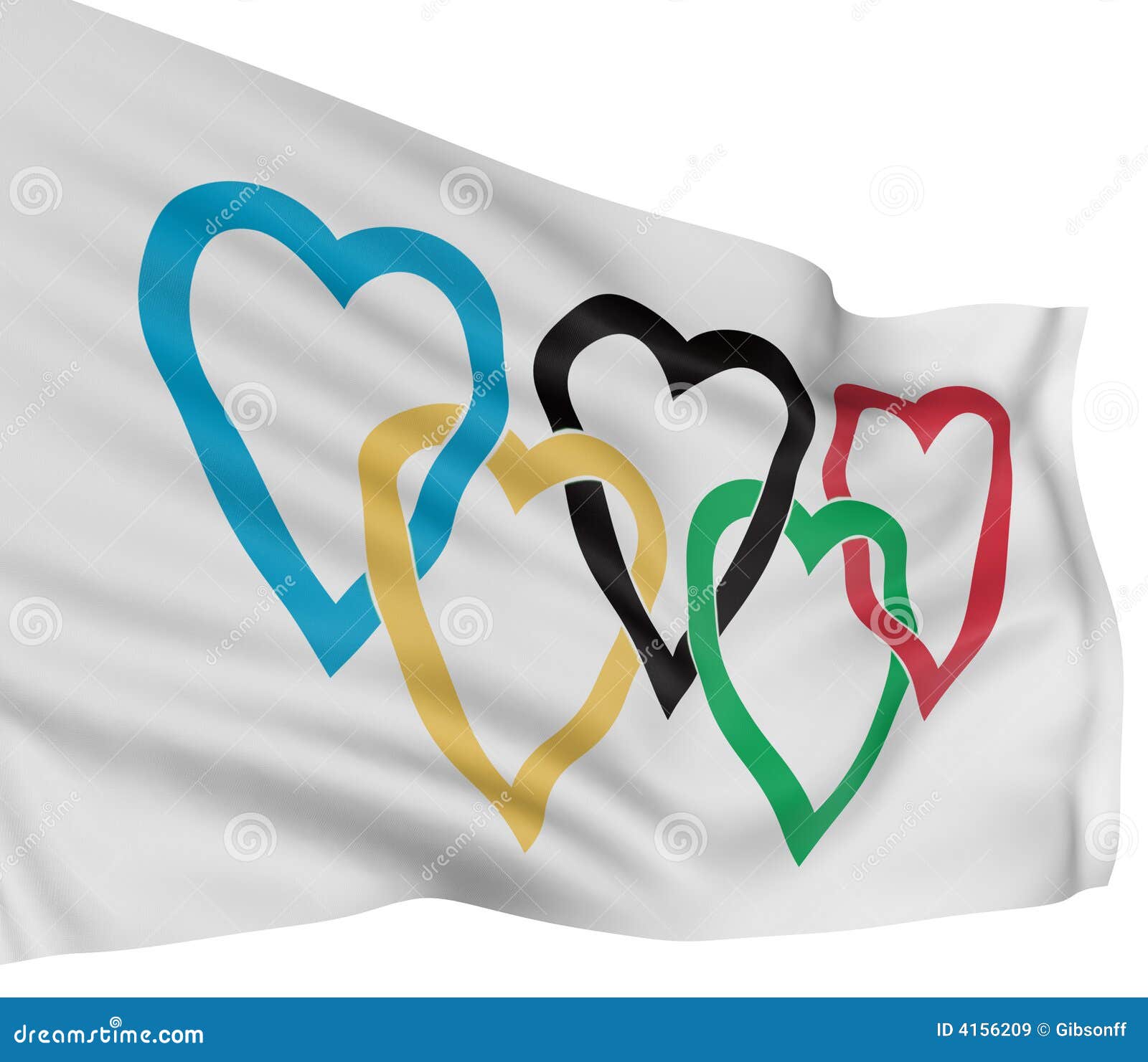Flag of love stock image. Image of love, shape, isolated - 4156209