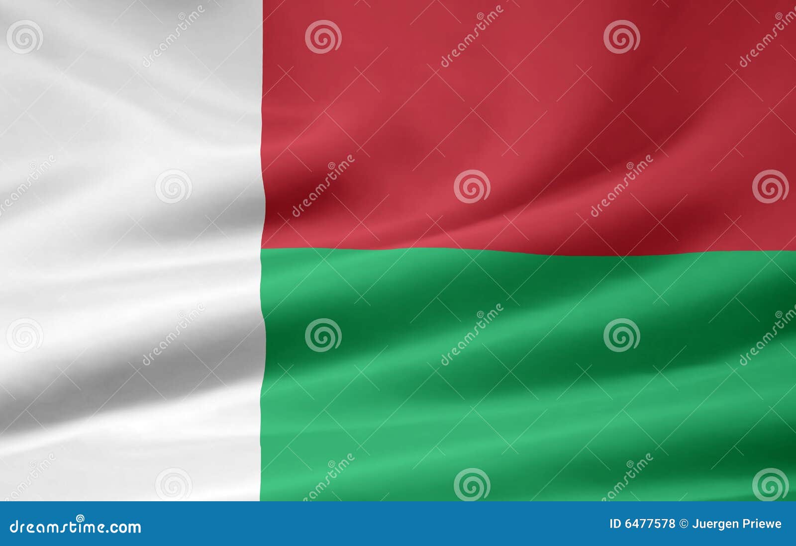 Flag of Madagascar stock illustration. Illustration of country - 6477578