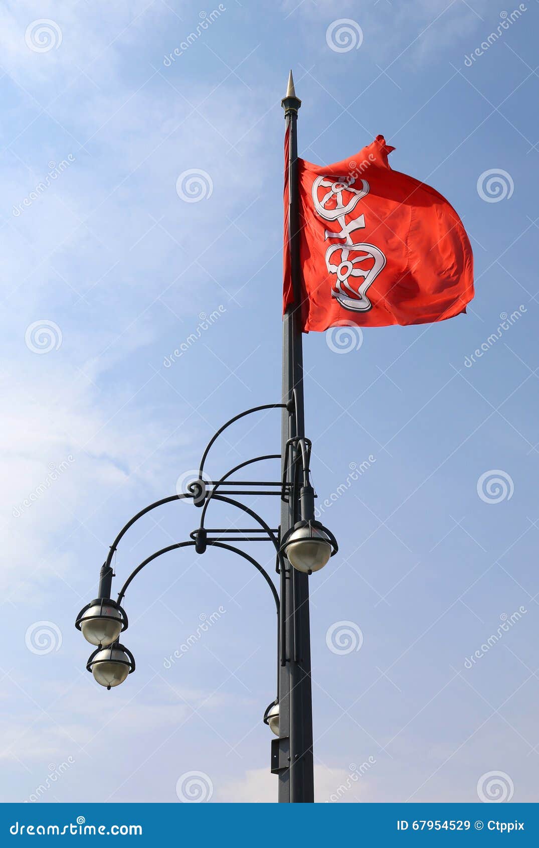 Flag of Mainz,Germany stock image. Image of rhineland - 67954529