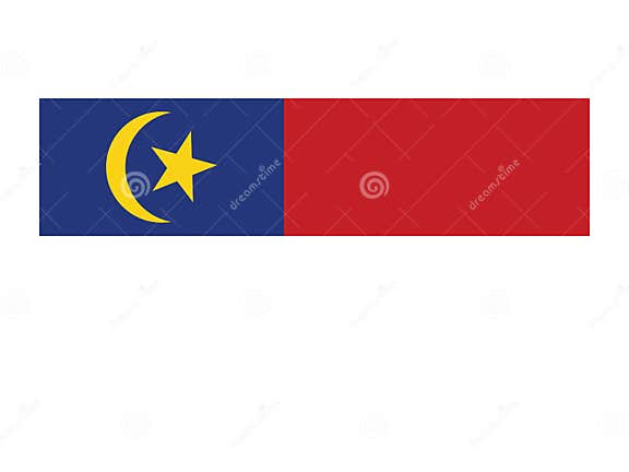 Flag of Malacca State stock vector. Illustration of perlis - 192829234