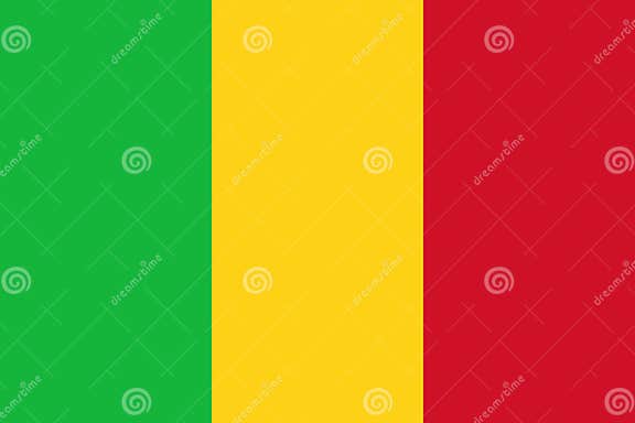 Flag of Mali, National Symbol Stock Illustration - Illustration of ...