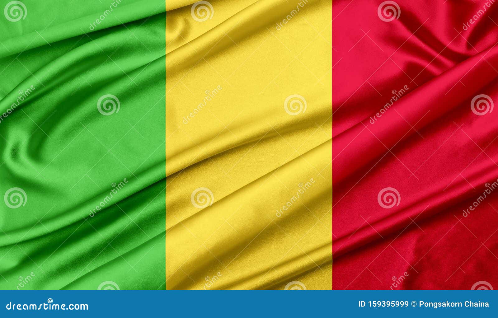 Flag of Mali Texture Background Stock Image - Image of blanket, fibers ...
