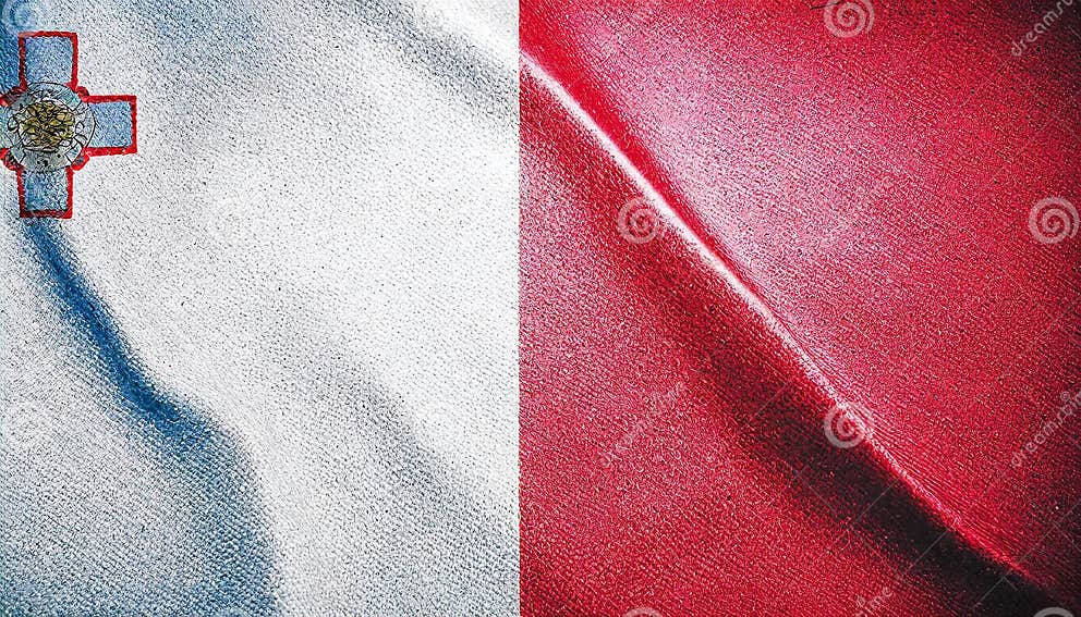 Flag of Malta stock illustration. Illustration of ensign - 307765796