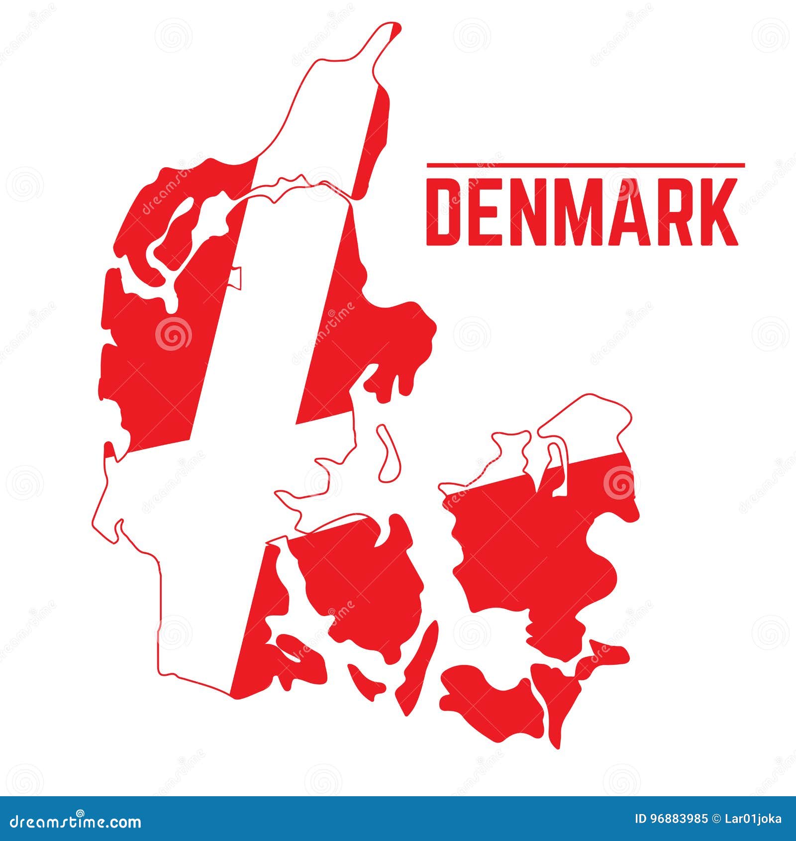 Flag and map of Denmark stock vector. Illustration of abstract - 96883985