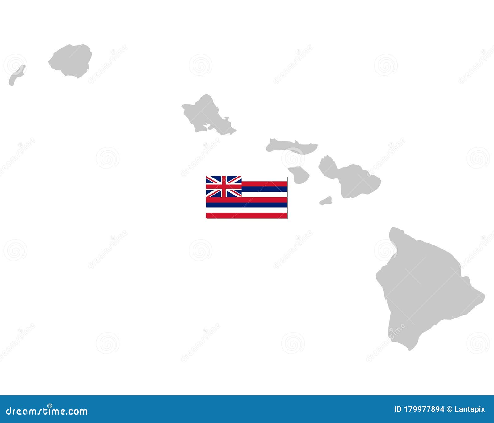 Flag and map of Hawaii stock vector. Illustration of tourism - 179977894