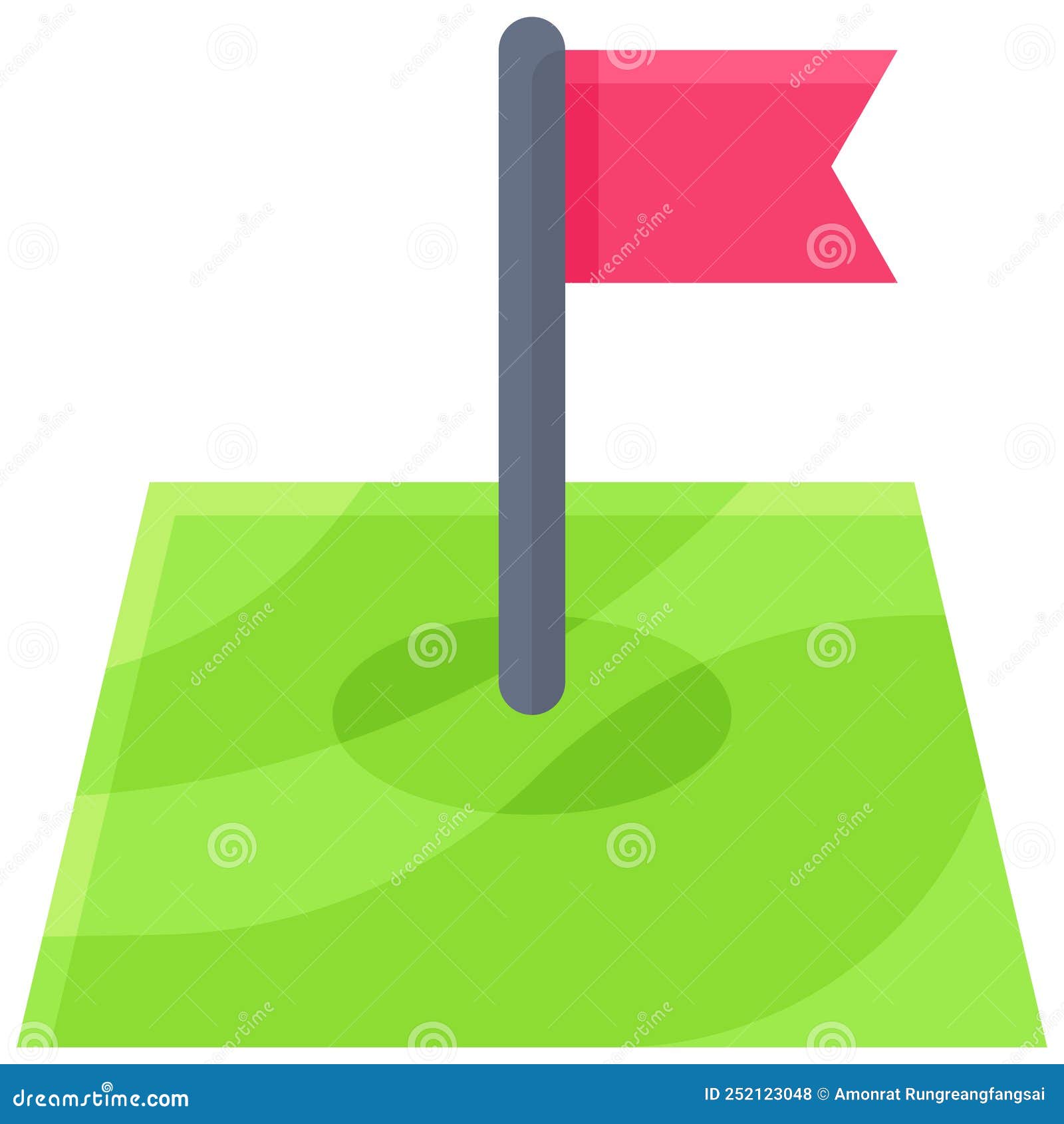 Flag on Map Icon, Location Map and Navigation Vector Stock Vector ...