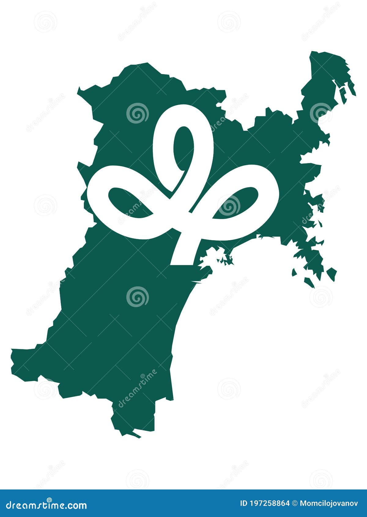 Flag Map of Miyagi Prefecture Stock Vector - Illustration of tokyo ...