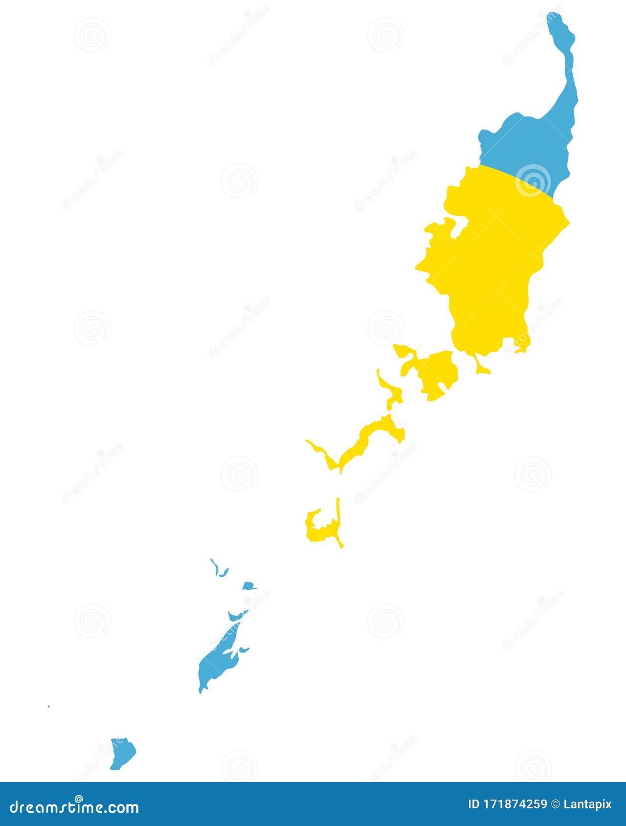 Flag in map of Palau stock vector. Illustration of isolated - 171874259