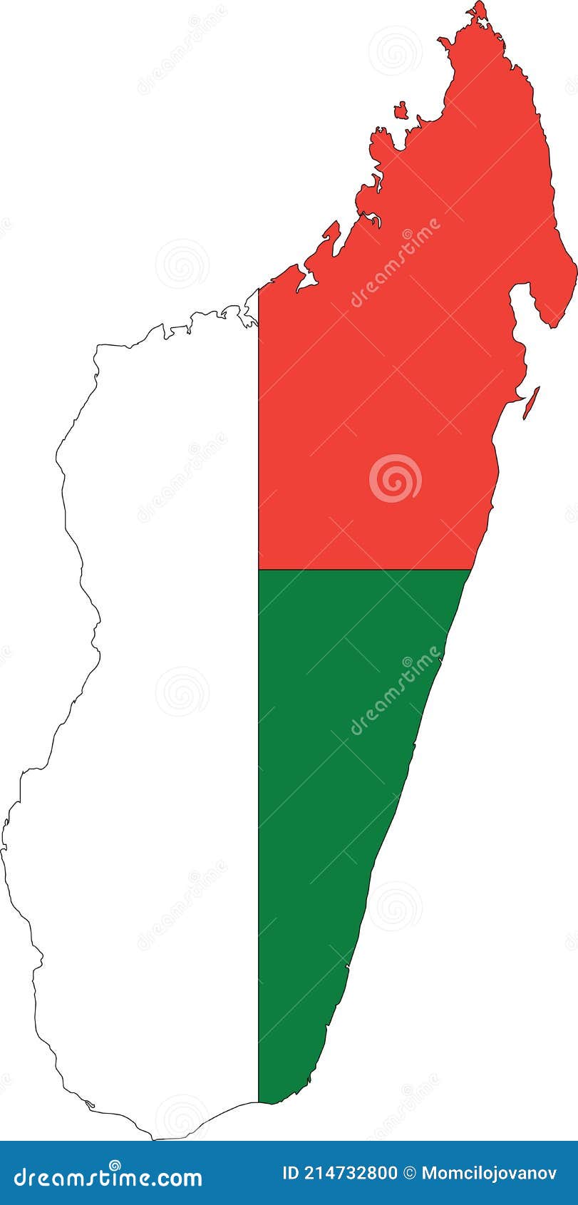 Republic Of Madagascar Vector Map, Flag, Borders, Mask , Capital, Area ...