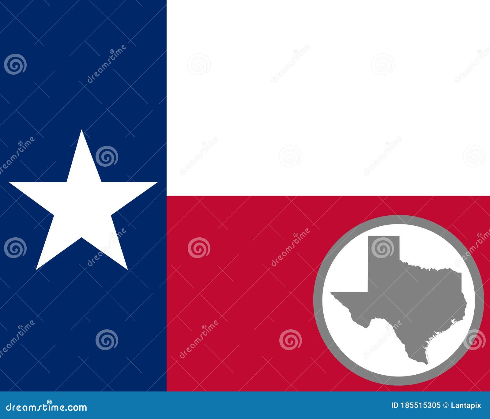 Flag and map of Texas stock vector. Illustration of colors - 185515305