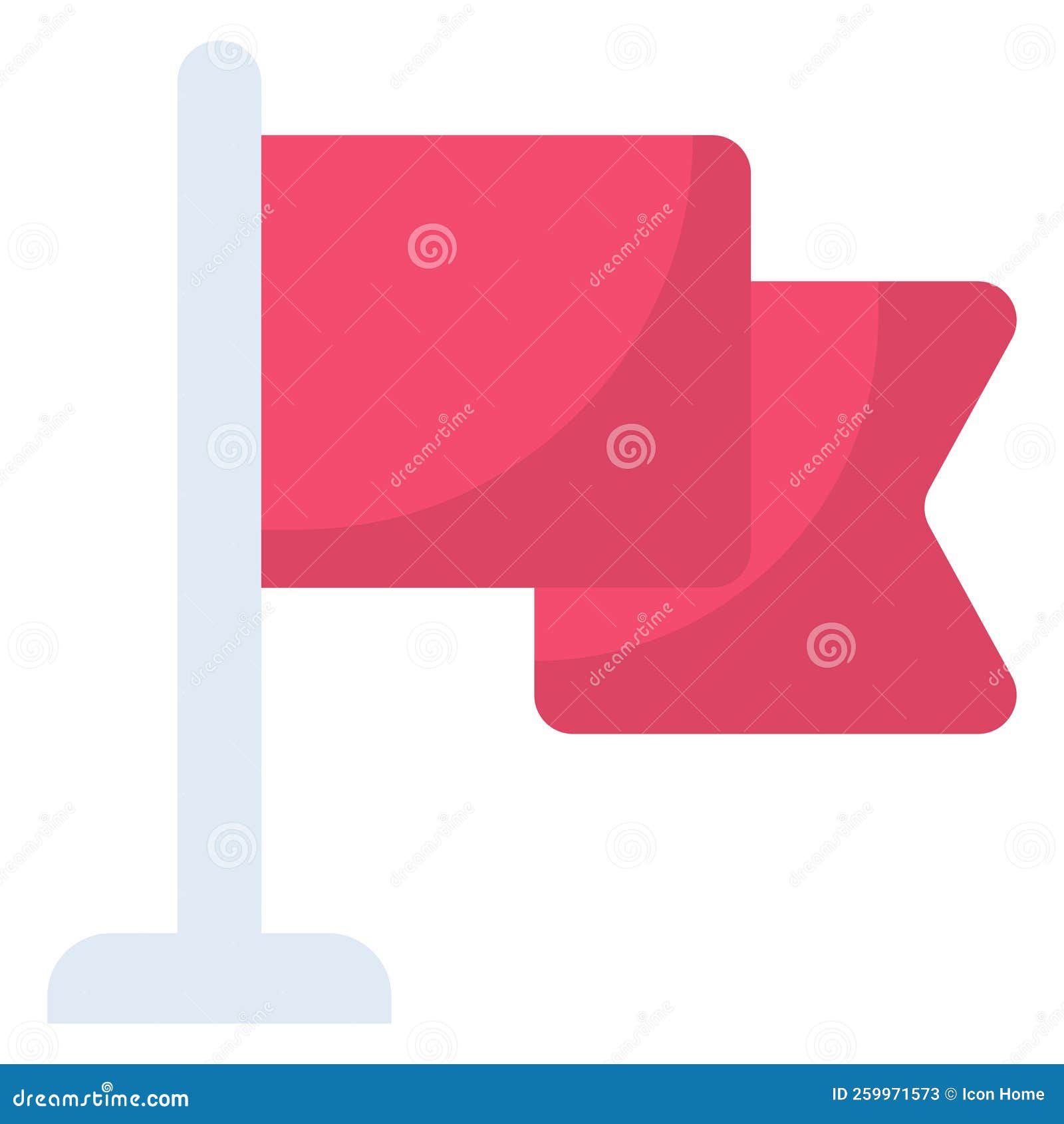 Flag, marker flat icon stock vector. Illustration of country - 259971573