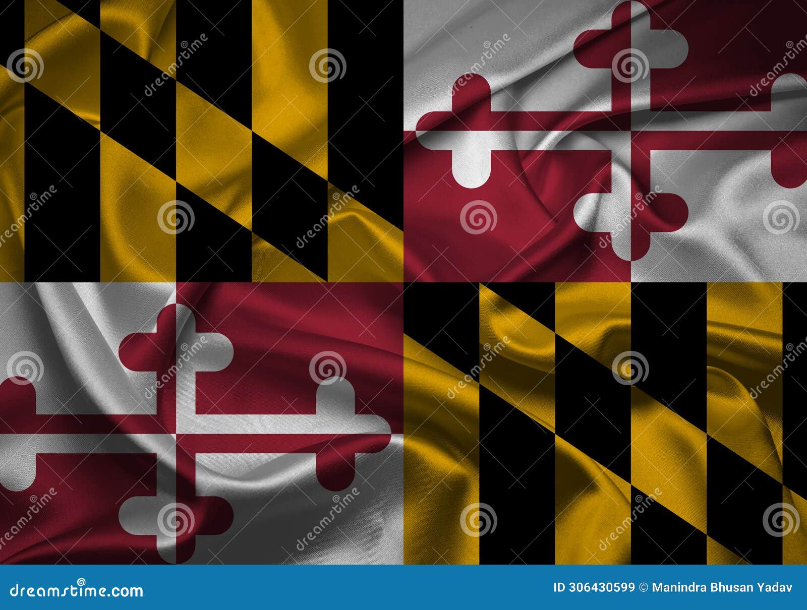 Flag of Maryland, Maryland Flag, USA State Maryland Flag Illustration ...
