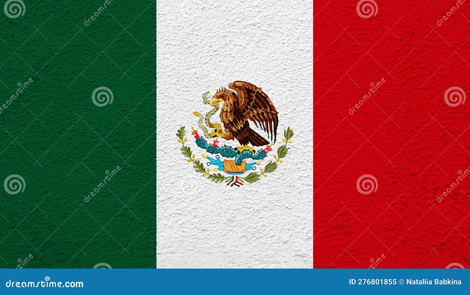 Flag of Mexico on a Textured Background. Concept Collage Stock Image ...