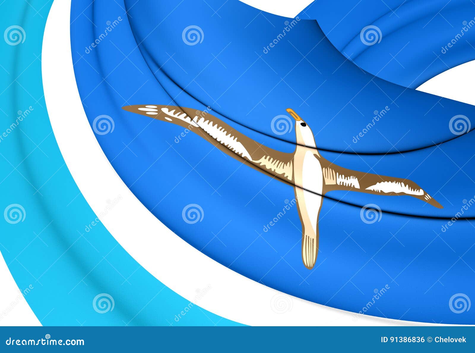 Flag of the Midway Islands stock illustration. Illustration of isle ...