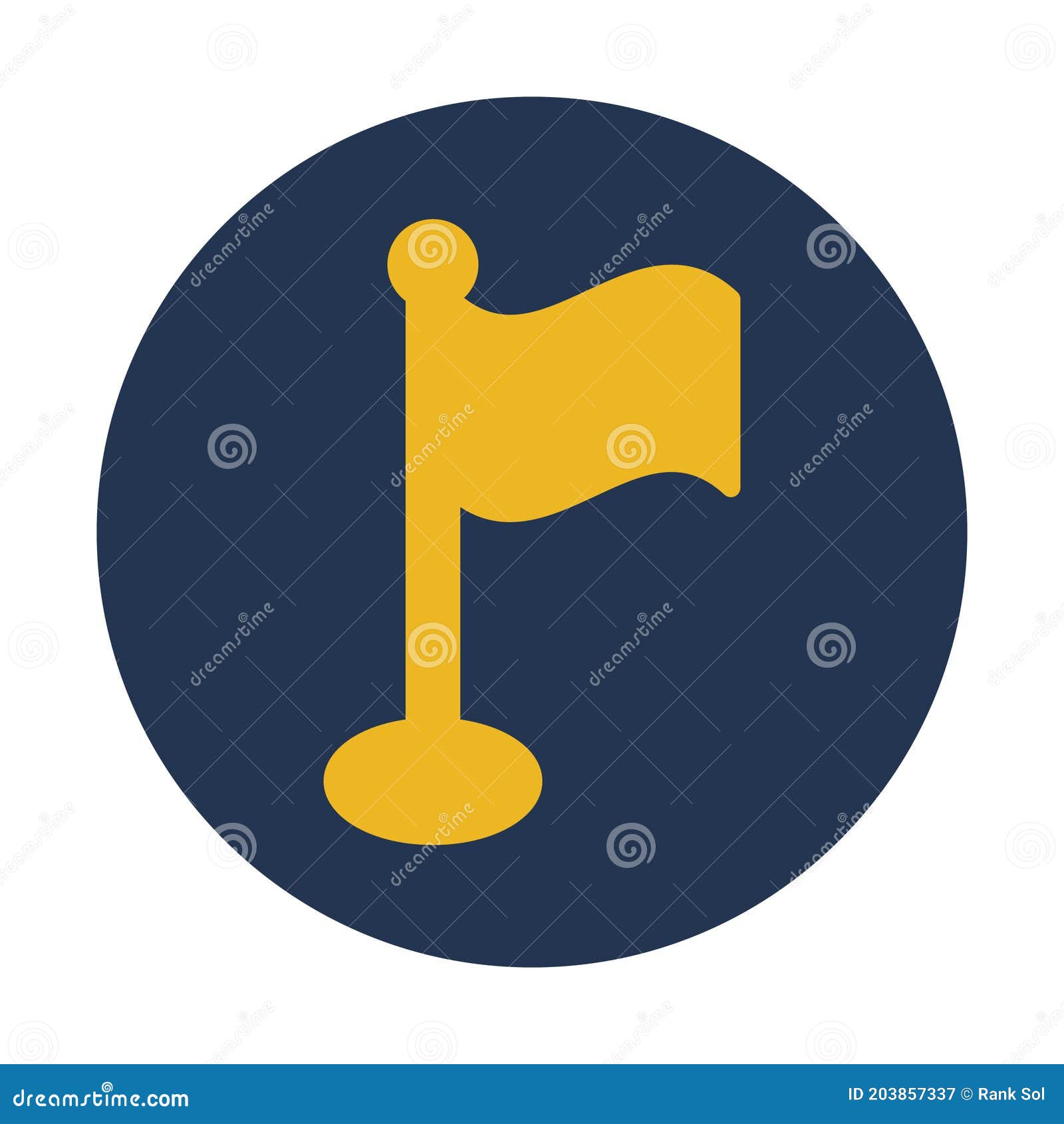 Flag, Milestone, Finish, Destination Fully Editable Vector Icon Stock ...