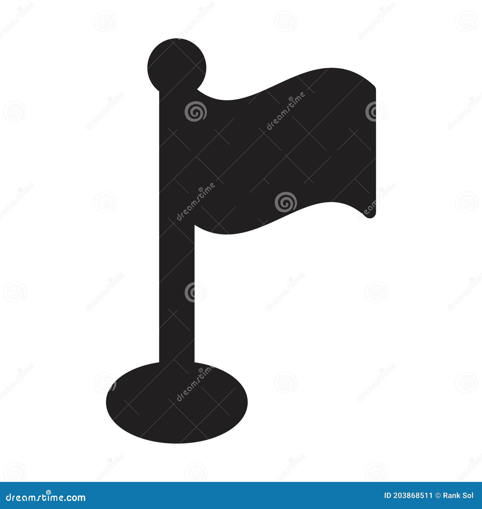 Flag, Milestone, Finish, Destination Fully Editable Vector Icon Stock ...