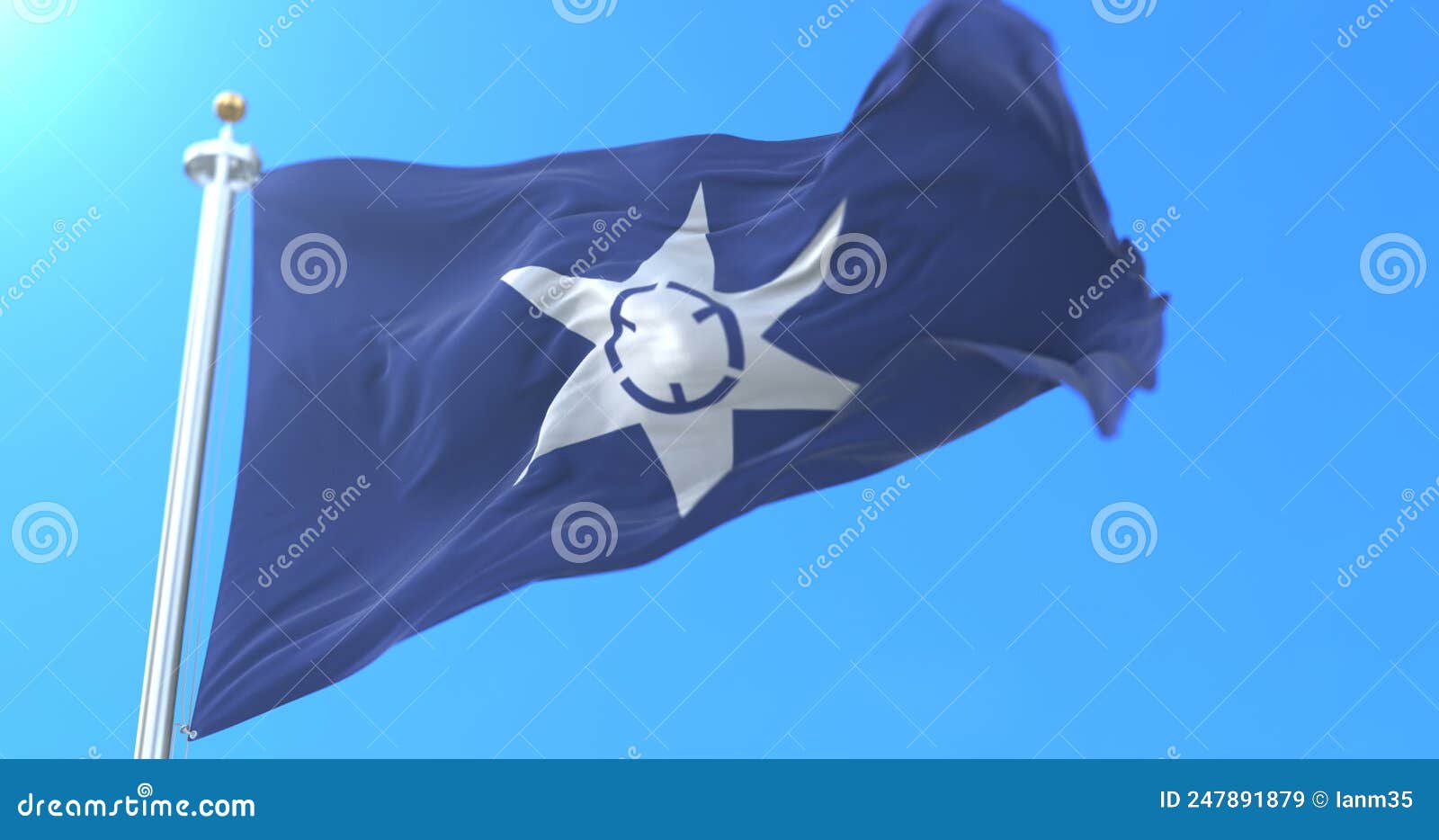 Flag of Mito City Japanese, Japan. Loop Stock Video - Video of japan ...