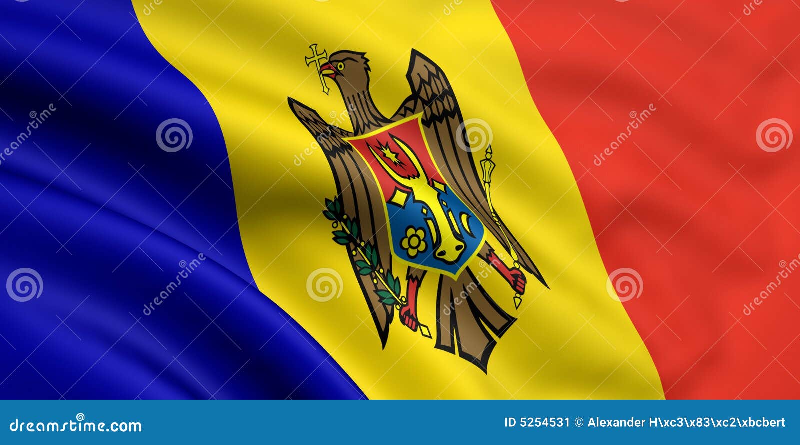 Flag Of Moldova Stock Image - Image: 5254531