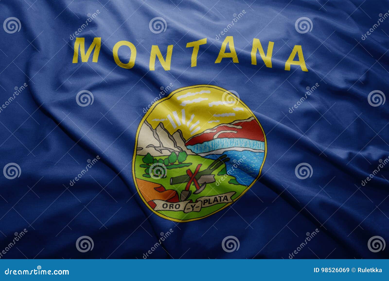 Flag of Montana state stock image. Image of north, montana - 98526069