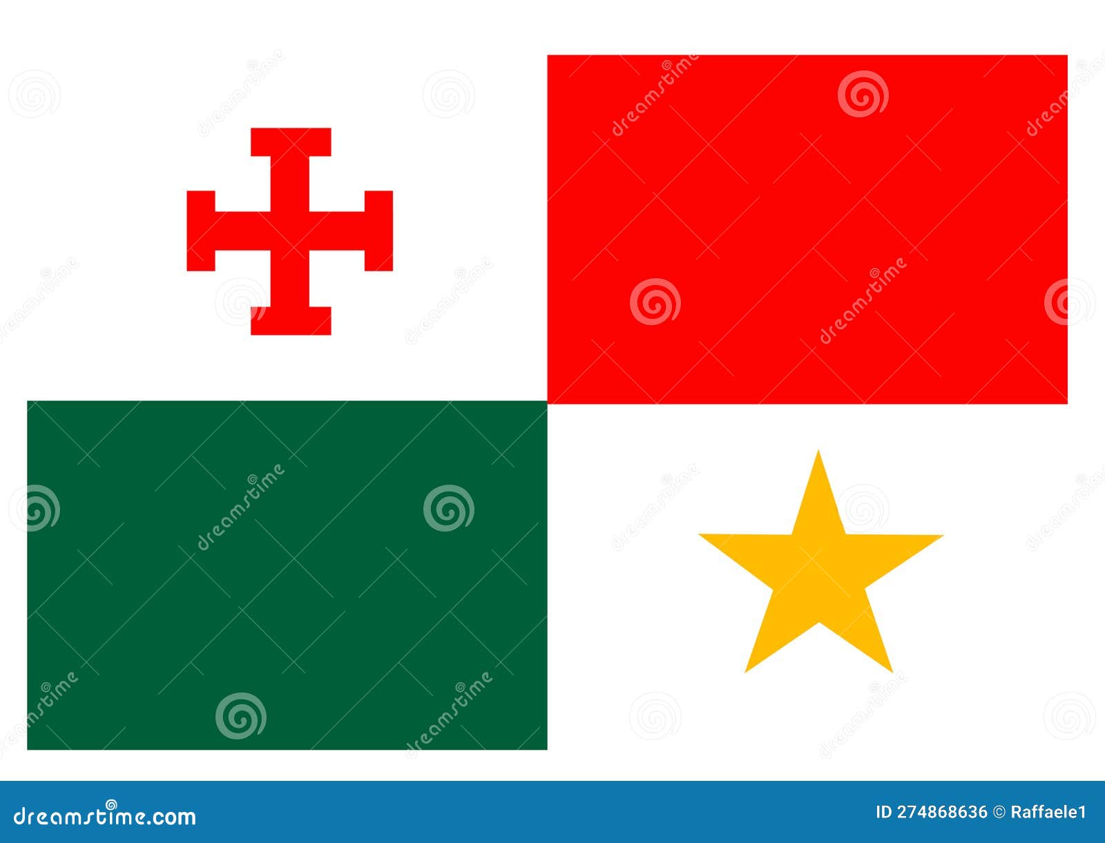Flag of Montero, Bolivia stock photo. Image of south - 274868636