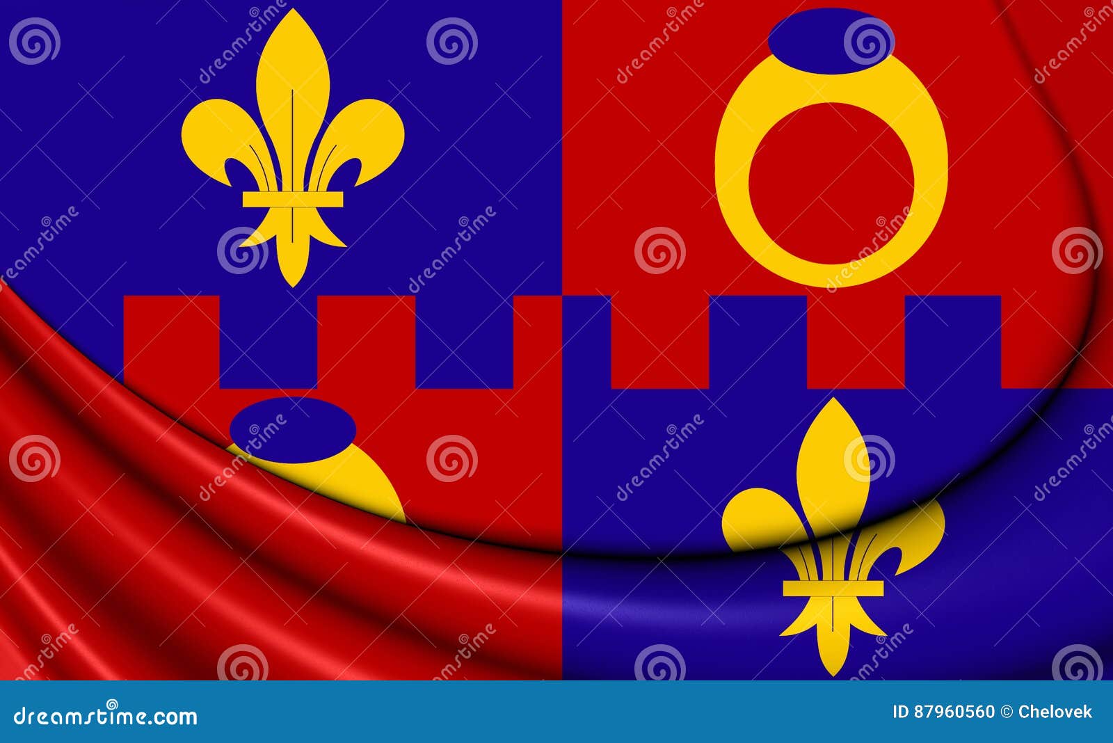Flag of Montgomery County, Maryland. Stock Illustration - Illustration ...