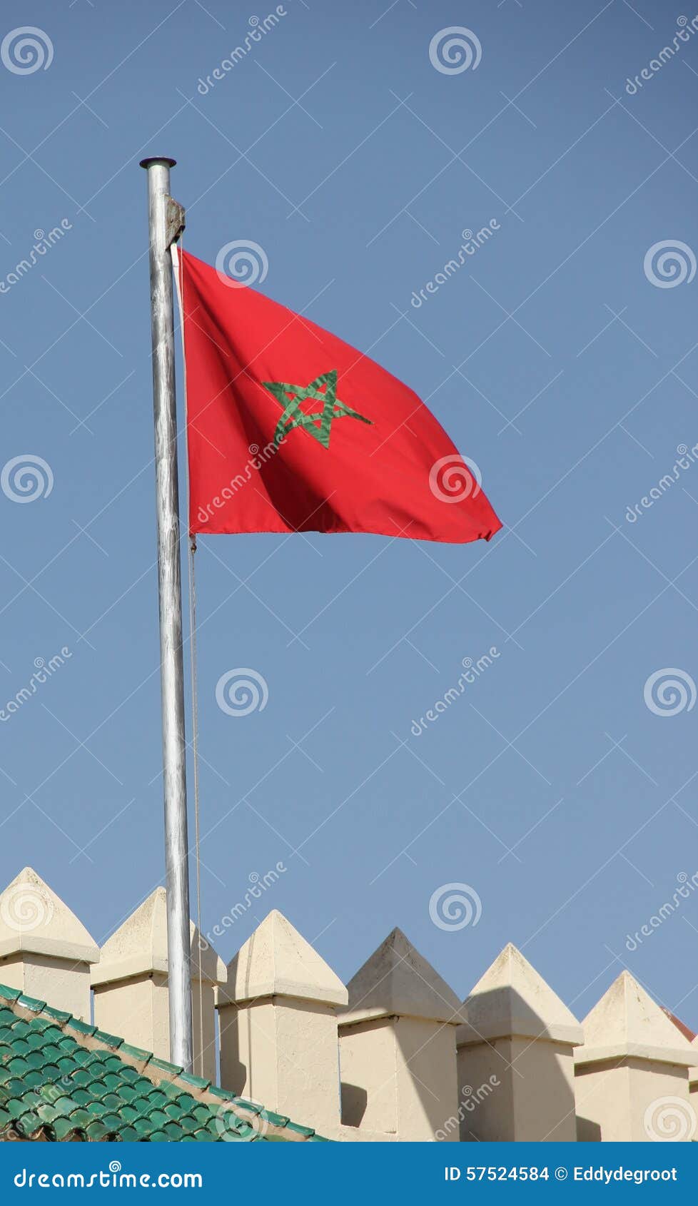 Flag Morocco stock photo. Image of freedom, african, patriotic - 57524584