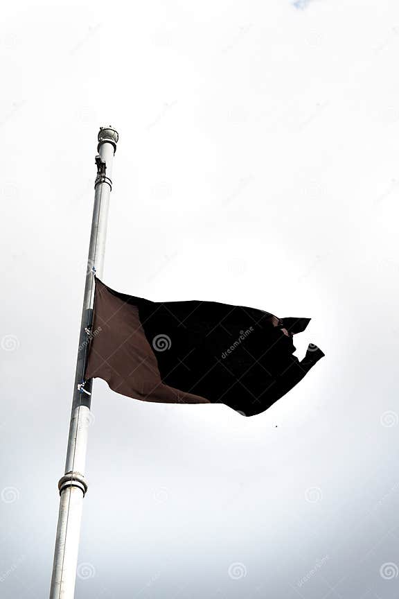 Flag of mourning stock photo. Image of country, national - 22075894
