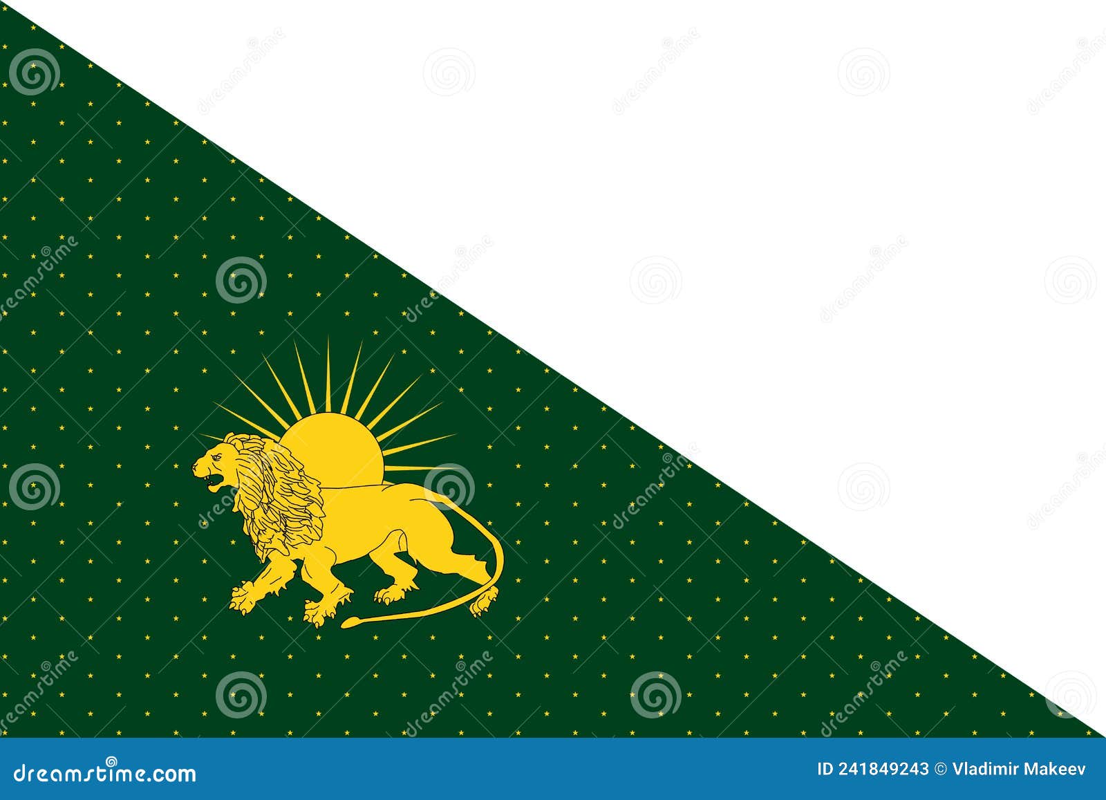 Flag of the Mughal Empire 1526 - 1858 Stock Illustration - Illustration ...