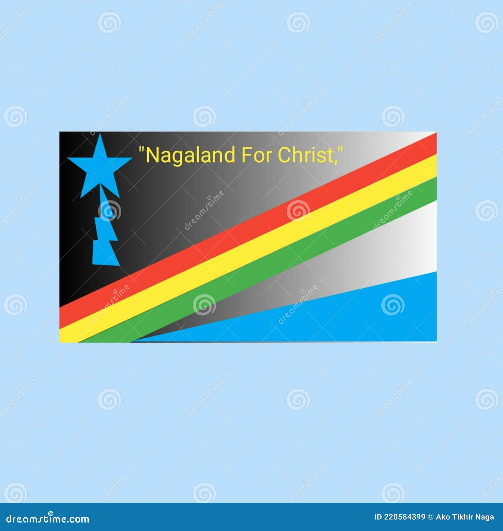 Flag of Nagaland, Naga Flags Stock Illustration - Illustration of naga ...