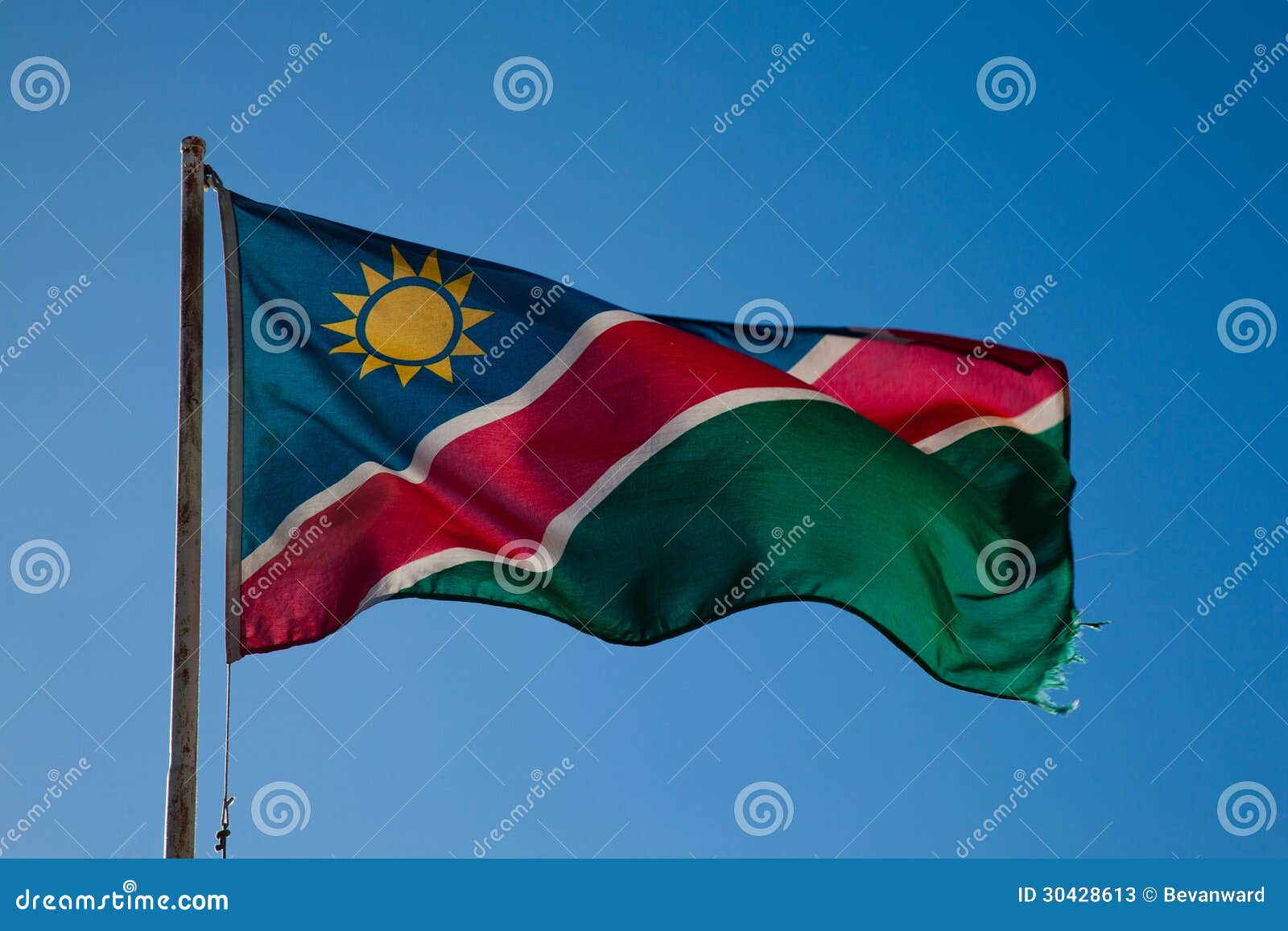 Flag of Namibia stock image. Image of symbolic, namibian - 30428613