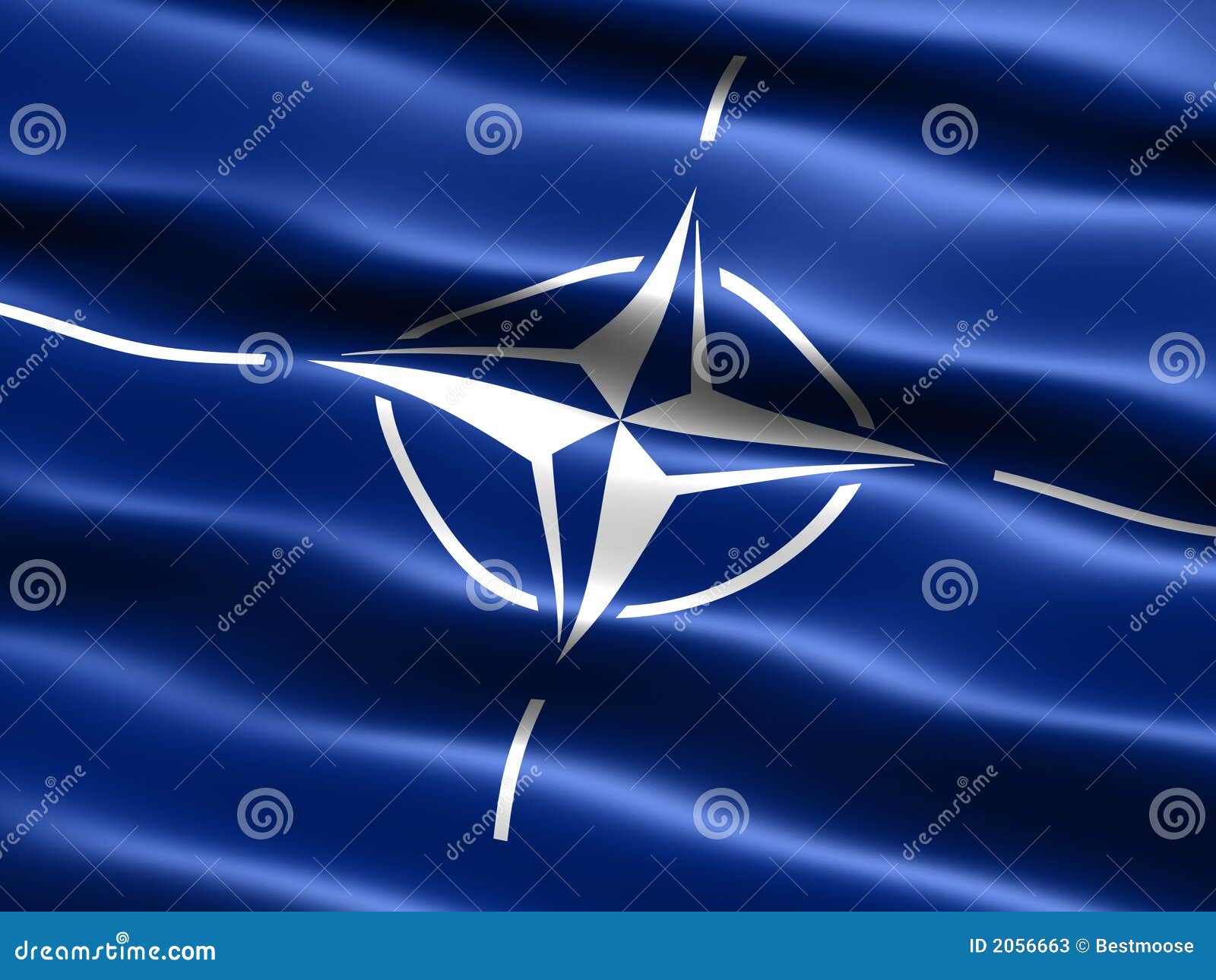 Flag of the NATO stock illustration. Illustration of liberty - 2056663