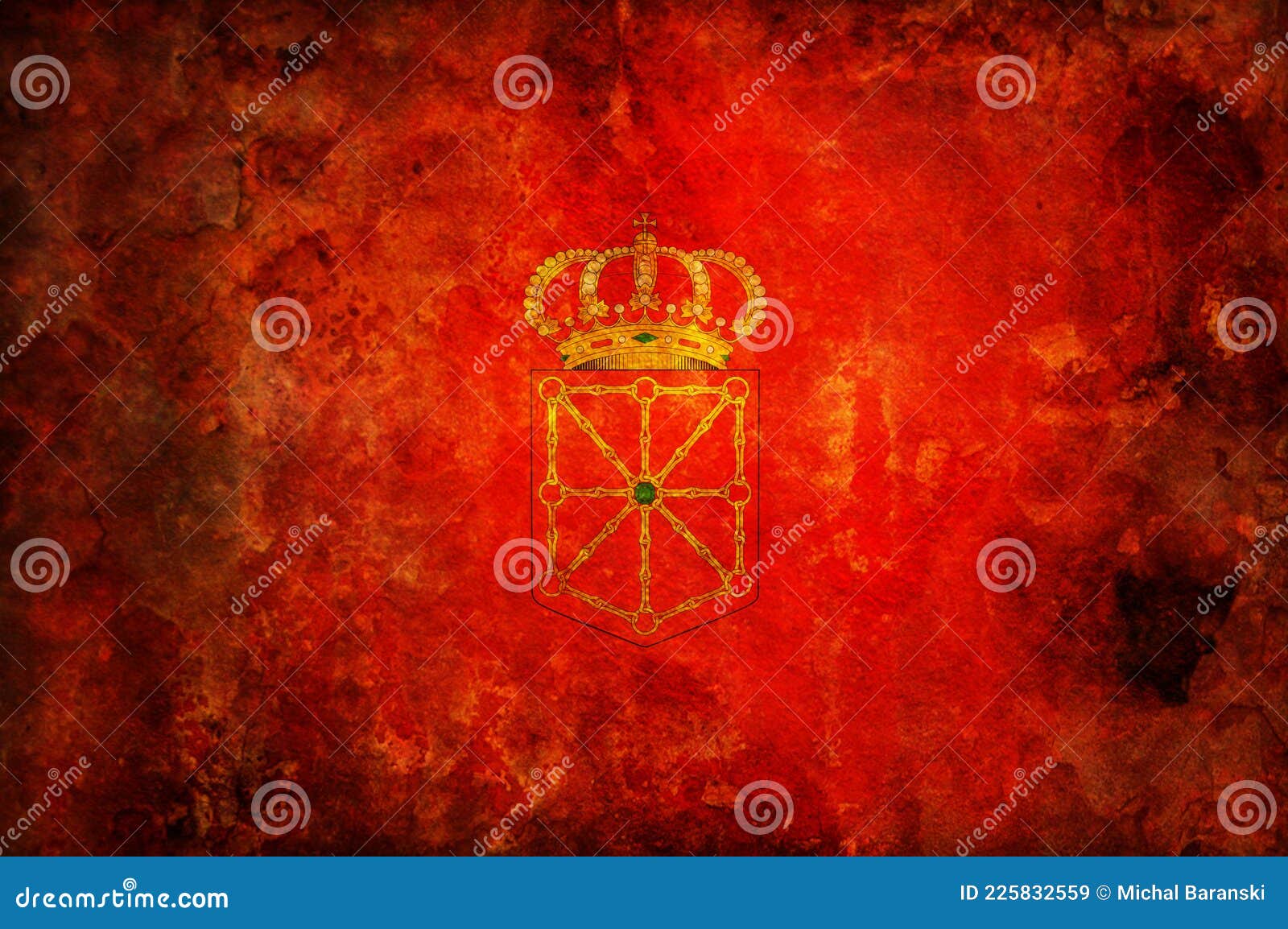 Flag of navarra stock illustration. Illustration of country - 225832559