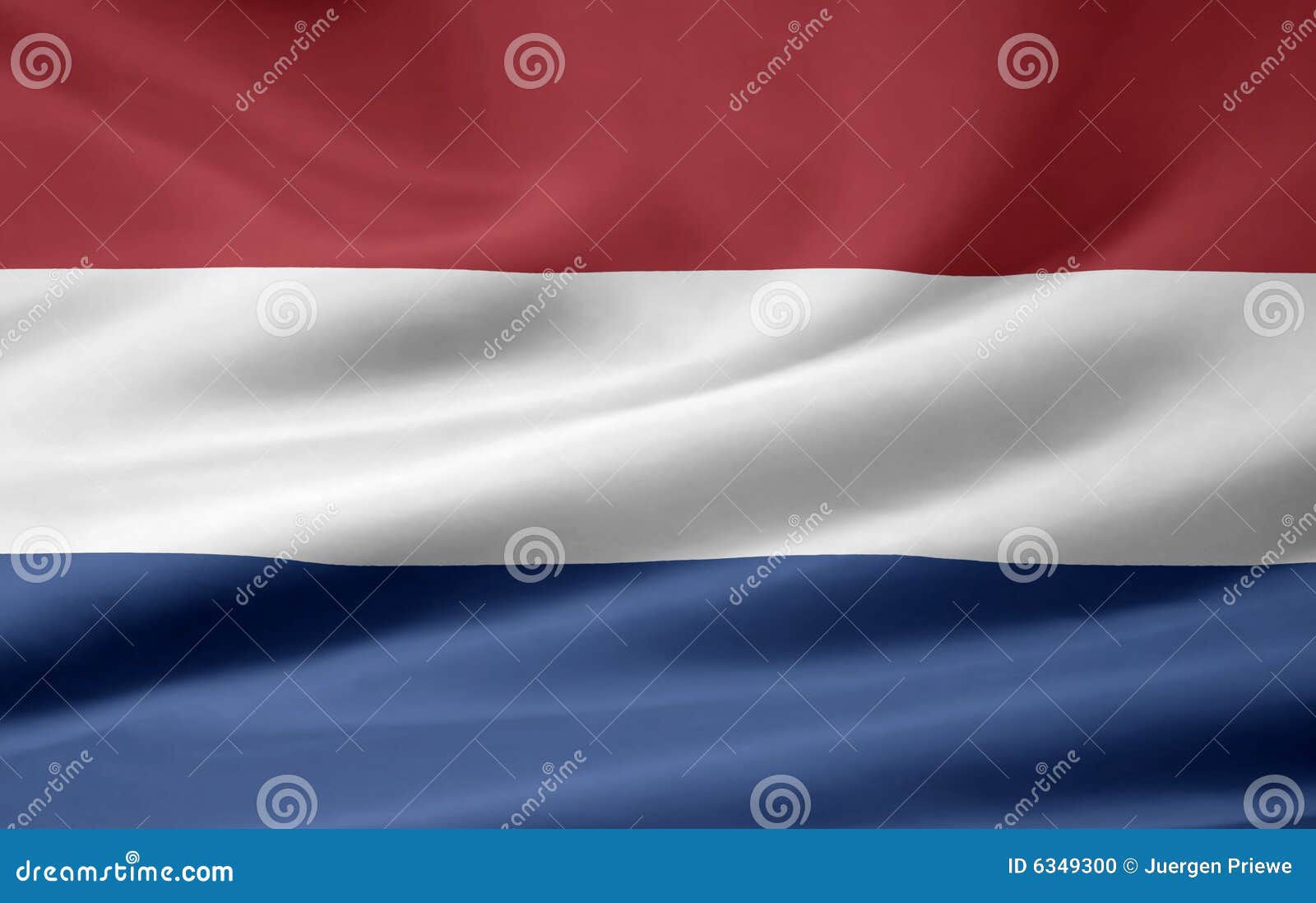 Flag of Netherland stock illustration. Illustration of design - 6349300