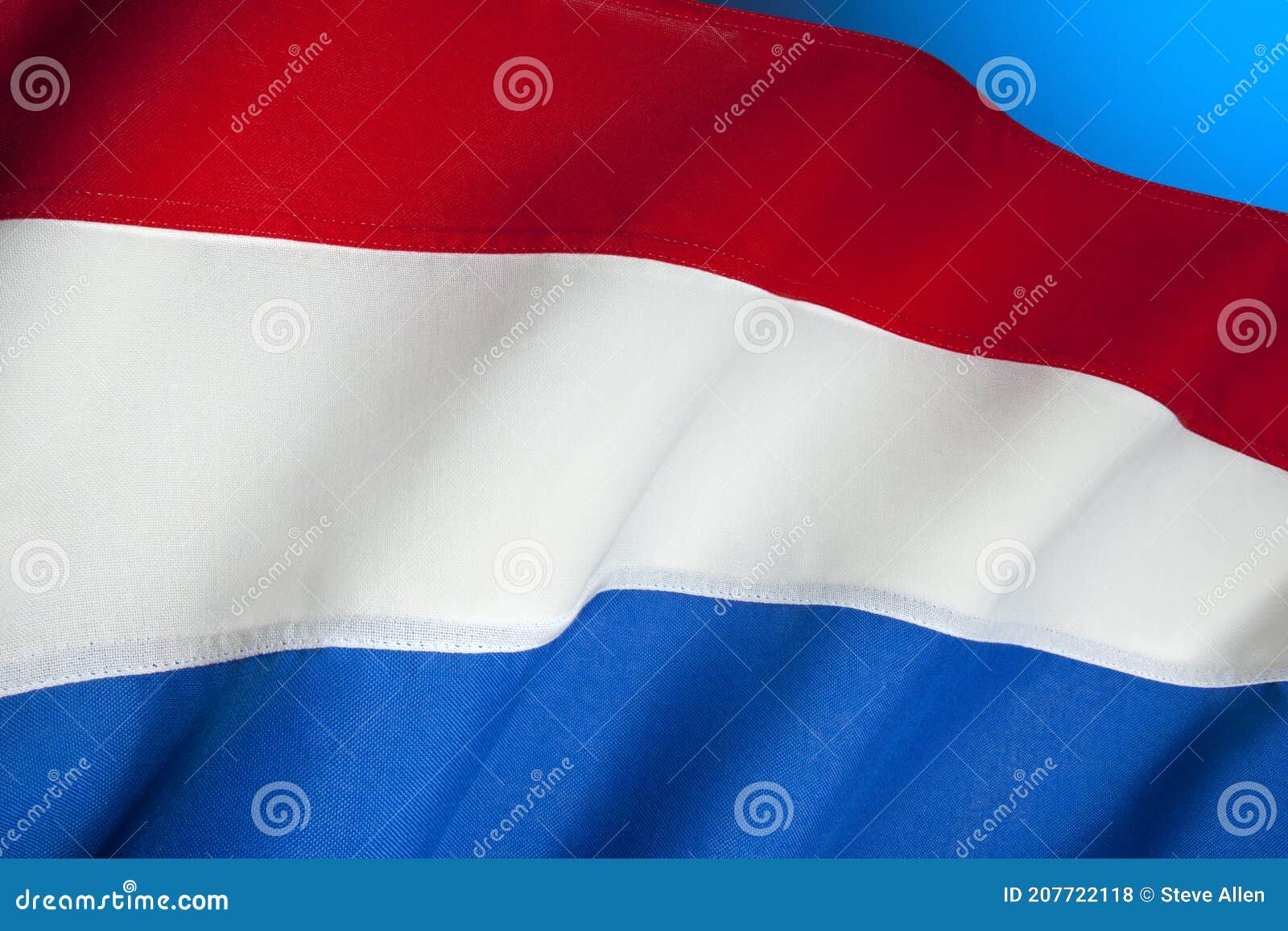 Flag of the Netherlands stock photo. Image of colors - 207722118