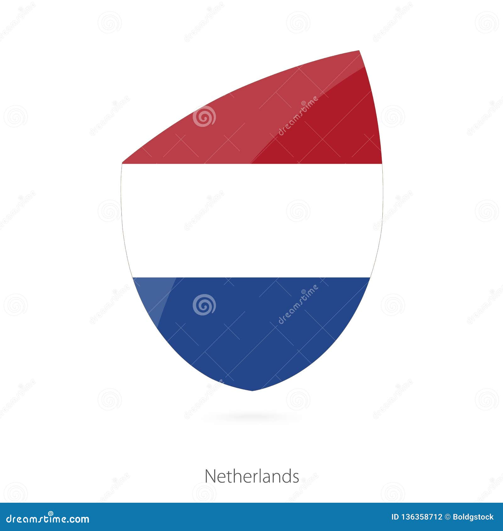 Flag of Netherlands. Netherlands Rugby Flag Stock Vector - Illustration ...