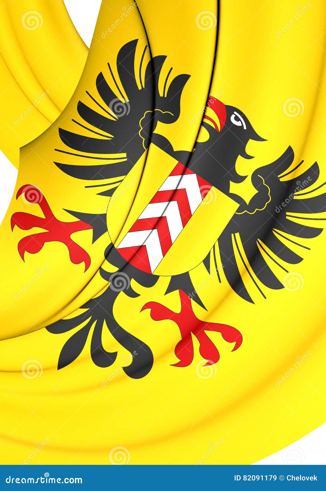 Flag of Neuchatel City, Switzerland. Stock Illustration - Illustration ...