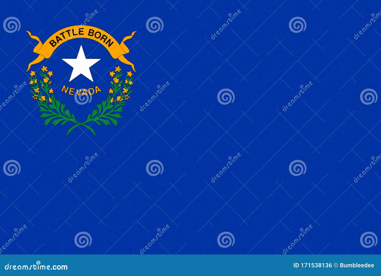 Flag of Nevada. State of Nevada Flag Stock Photo - Image of election ...