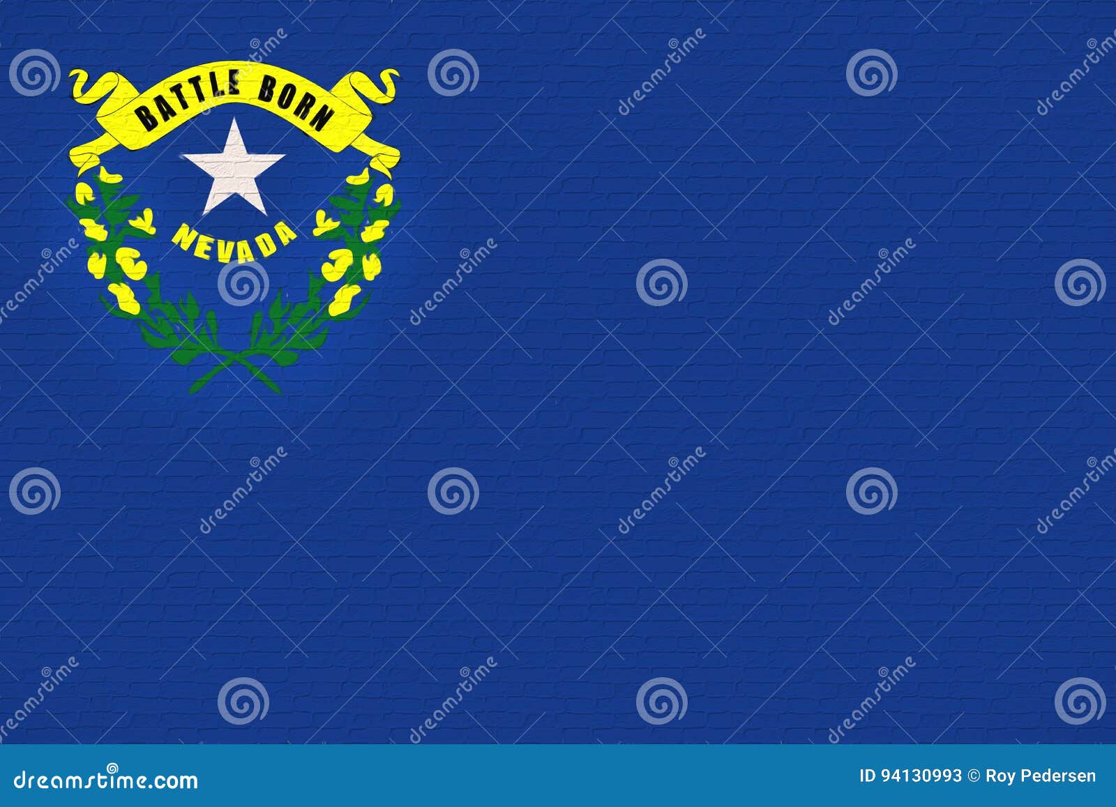 Flag of Nevada Wall stock illustration. Illustration of nevada - 94130993