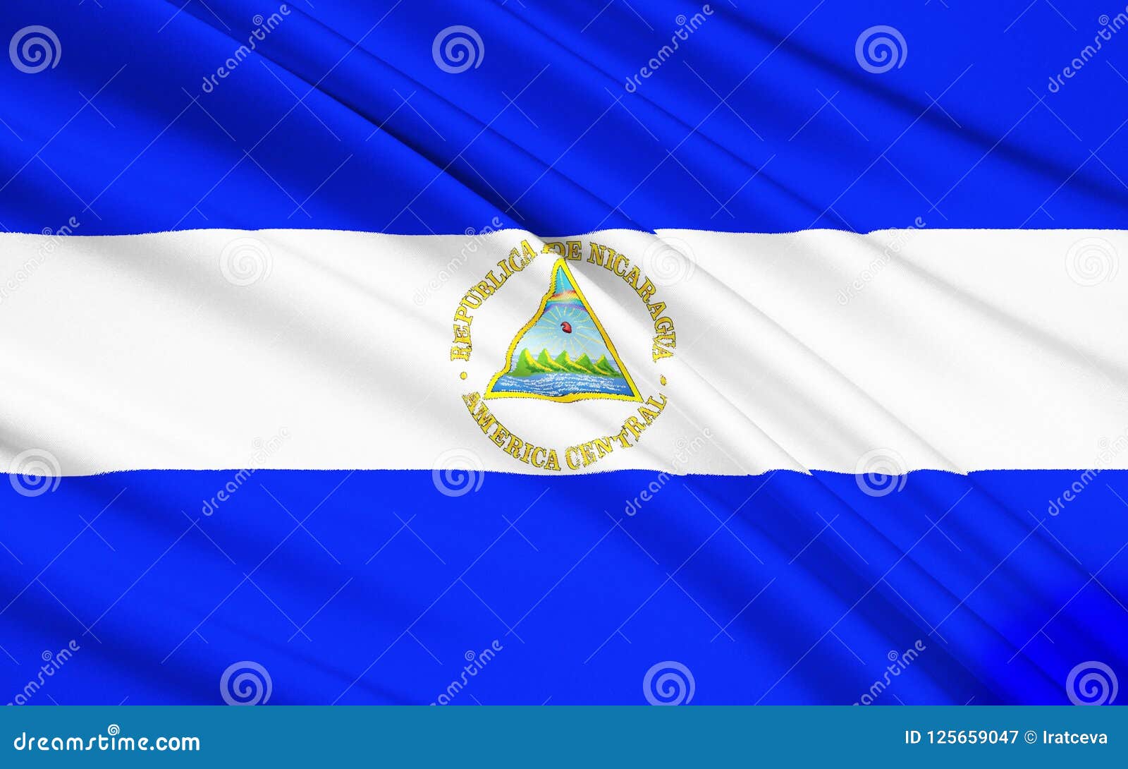 Flag of Nicaragua, Managua stock illustration. Illustration of symbol ... Flag of Nicaragua, Managua stock illustration. Illustration of symbol ...